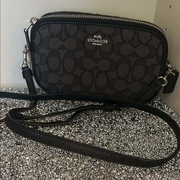 Coach | Bags | Coach Signature Double Zip Crossbody Bag | Poshmark